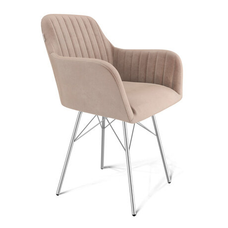 В продаже 🚩 Стул с подлокотниками Tejat бежевого цвета — купить по цене 12460.0 руб в Москве ...